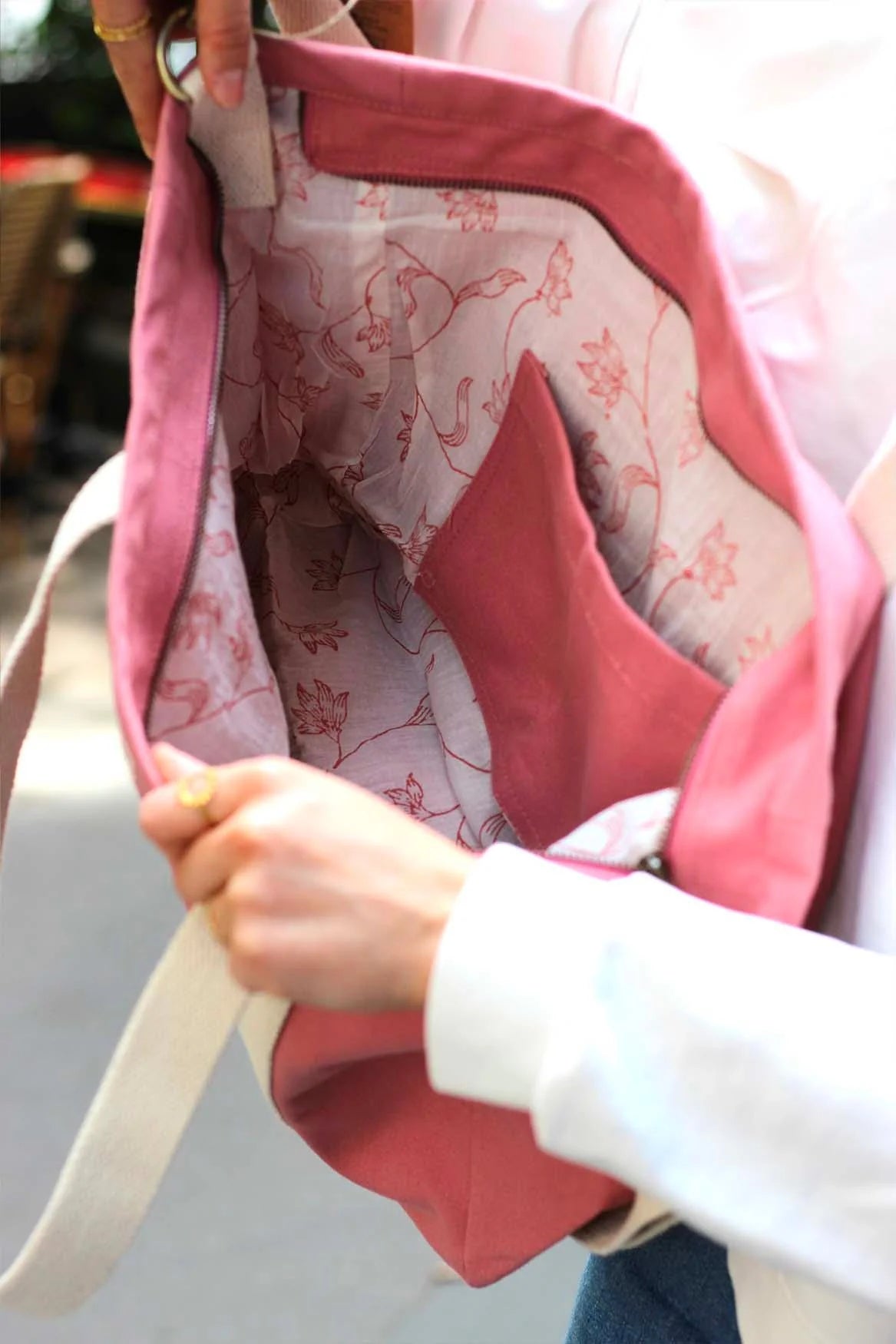 Cesar tote bag - Blush – Sis Bis